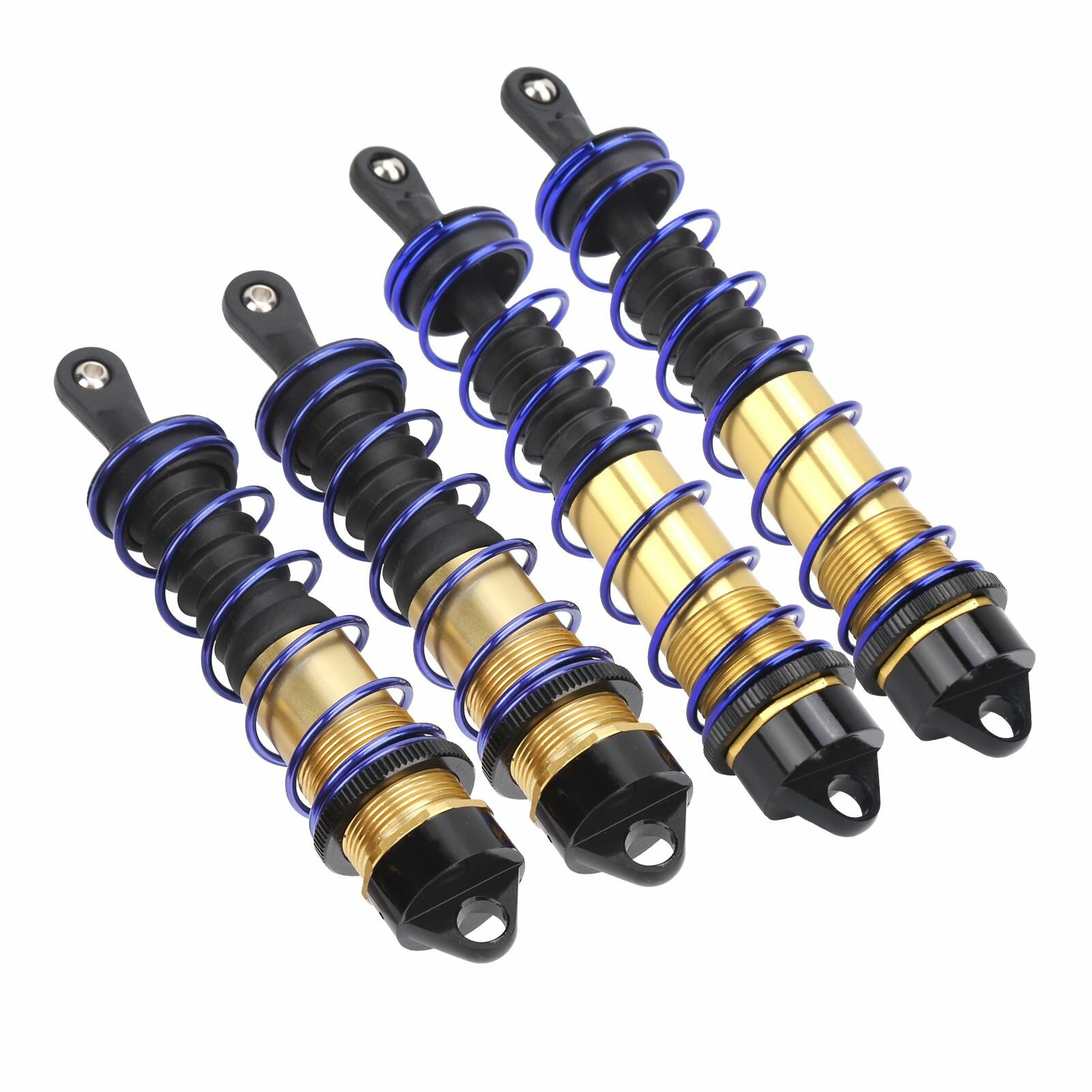 Алюминий, 120 мм, передний, 140 мм, задний металлический амортизатор, набор демпферов для 1/8 запасных частей радиоуправляемого автомобиля, золото