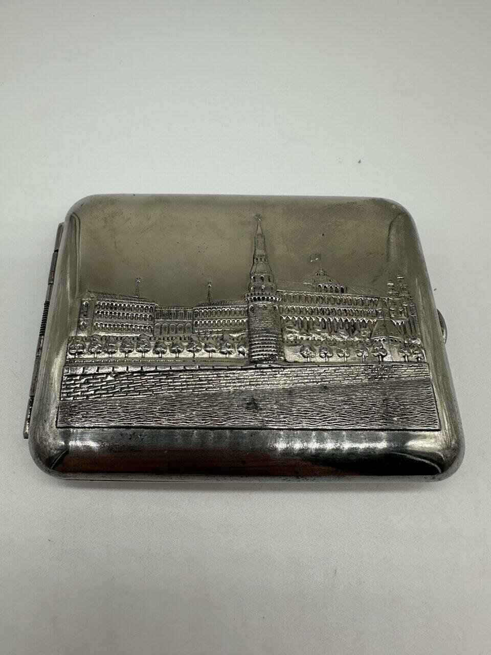 Портсигар Кремль 1960 годы Винтажный ссср редчайший