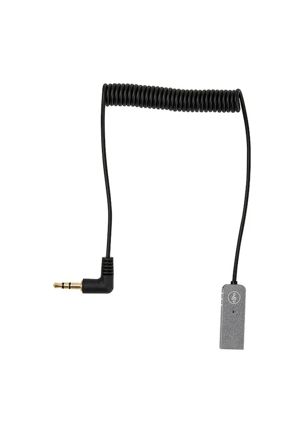 Беспроводной адаптер Bluetooth 5.0, автомобильный аудиоресивер Aux с разъемом 3,5 мм — черный