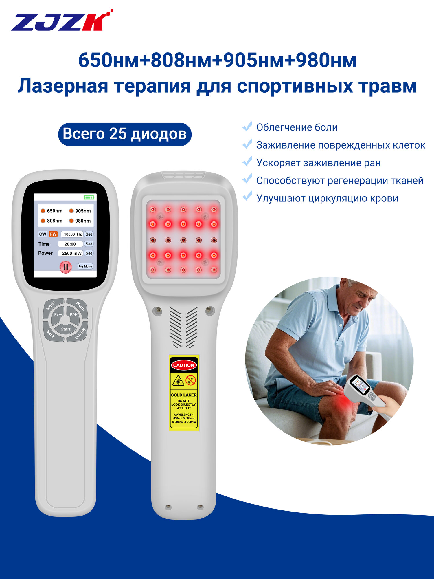 Аппарат лазерной терапии при боли и воспалении – эффективен для стоп, суставов и сухожилий