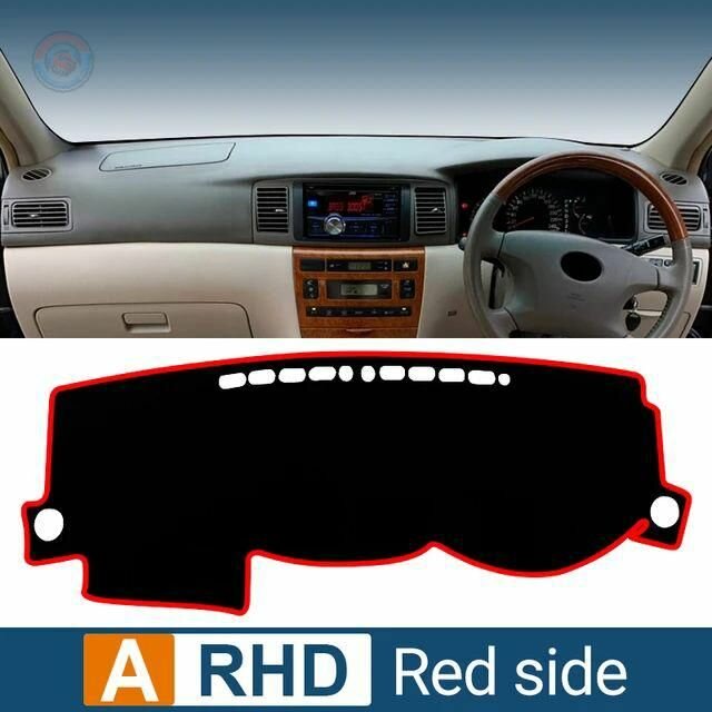 Крышка приборной панели для Toyota Corolla IX E120 E130 2001-2007, защитный чехол из полиэстера, обновление салона, антипыль и антиблик