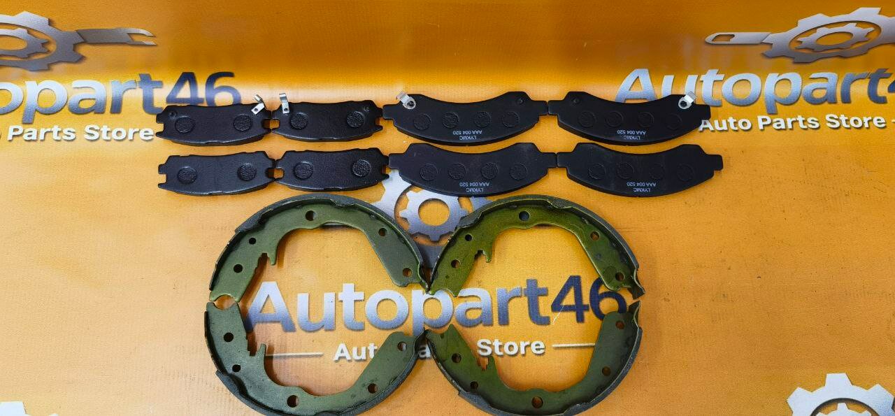 Комплект колодок передние+задние и ручник ховер Н2 Н3 Н5 Hover H2 H3 H5