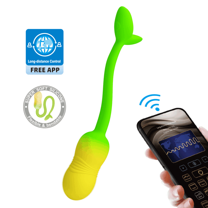 Виброяйцо Pretty Love«Poulsen» с дистанционным управлением, зеленое