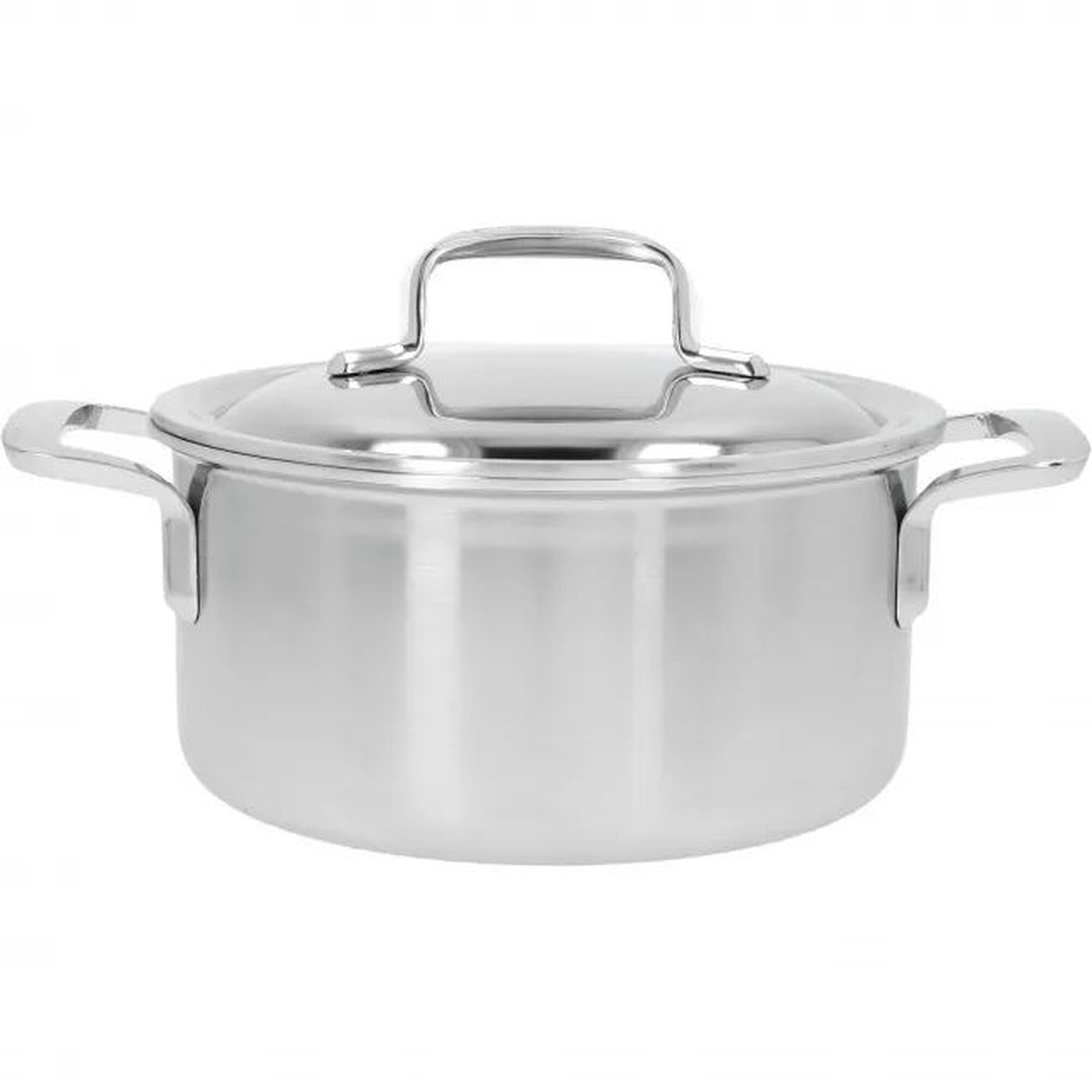 Кастрюля с крышкой Demeyere 5-Plus, 18 см 2,2 л, цвет матовое серебро, 40851-107-0