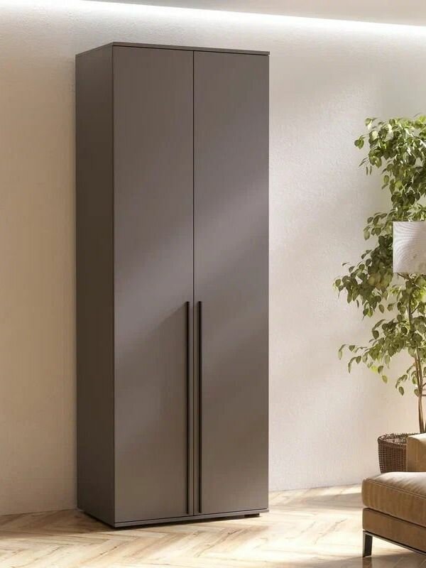 Шкаф Мебельная Фабрика "Рай" Норд, 80x223,6x51 см, ЛДСП, серый