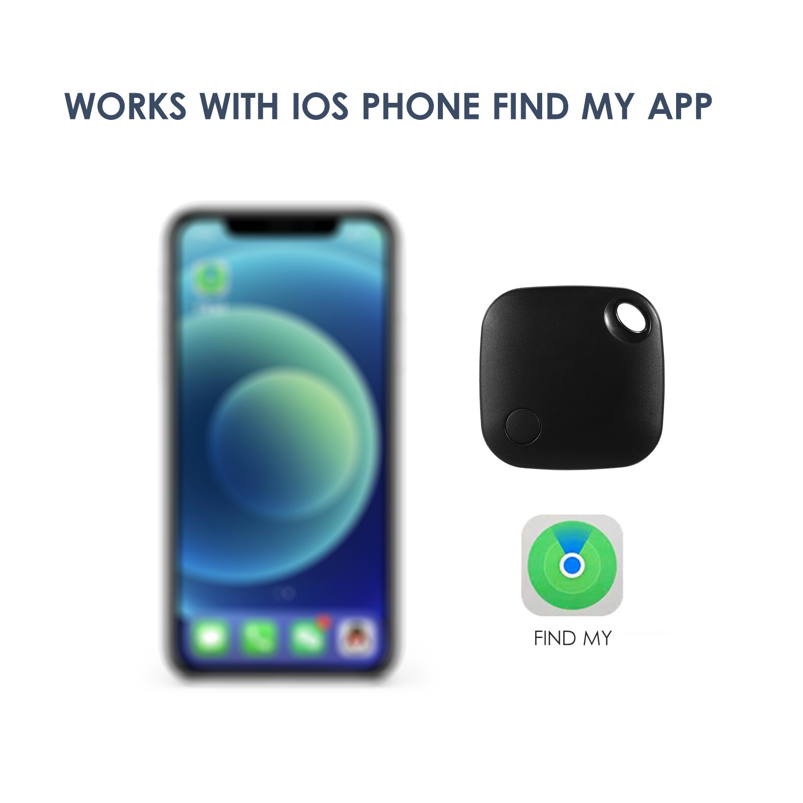 Умный трекер Air Tag для поиска смартфонов, устройств iOS (iPhone, iPad, MP3-плееров) через Bluetooth. — фото 1