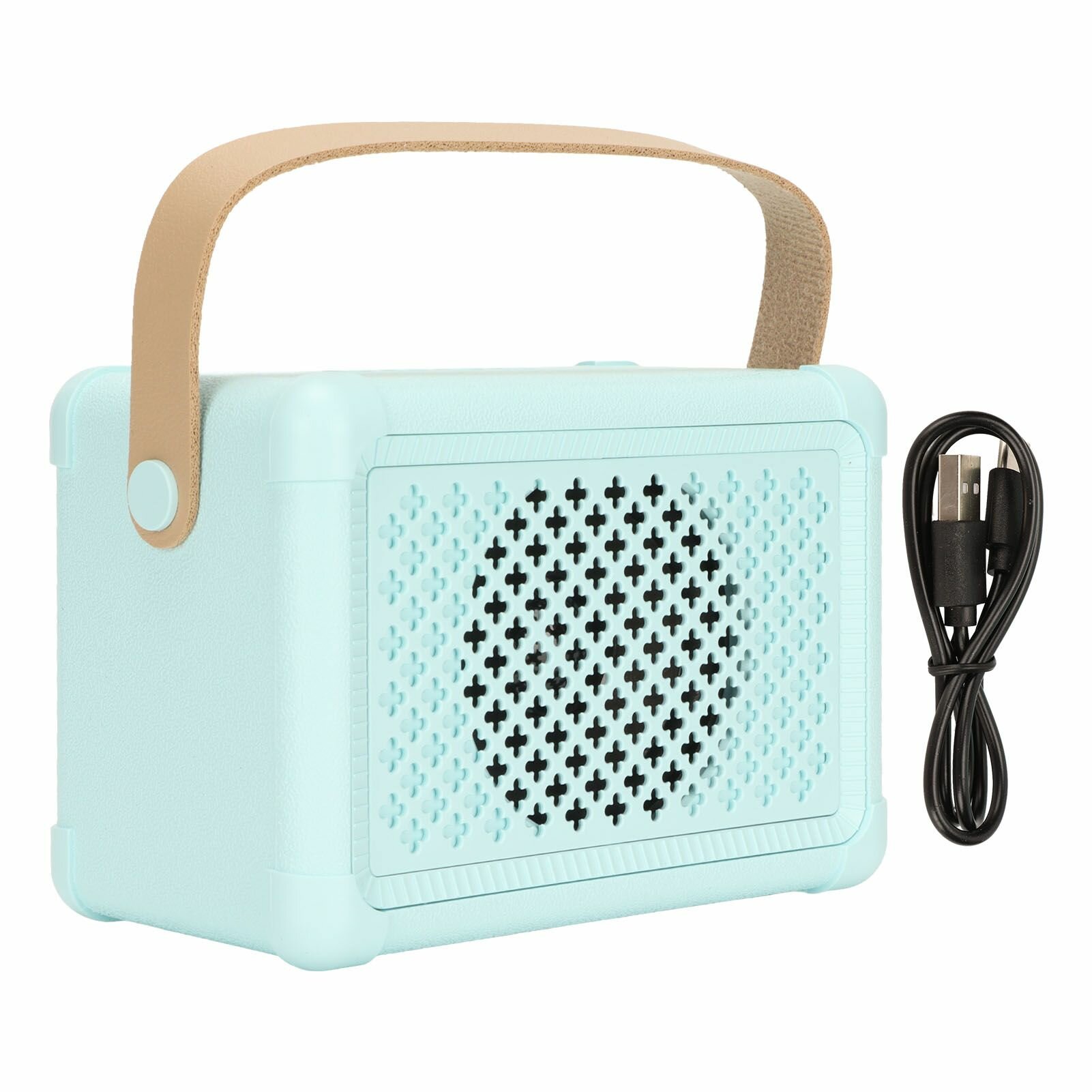 Ретро Bluetooth-динамик, Hi-Fi бас, низкое энергопотребление, многофункциональный, синий