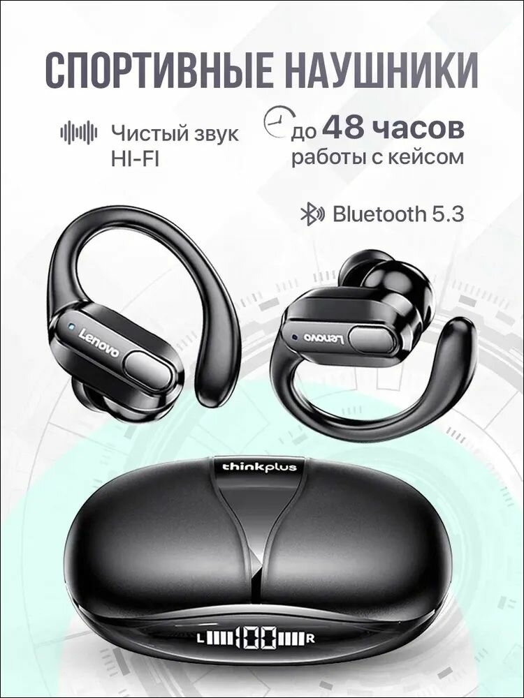 Наушники беспроводные для телефона спортивные с микрофоном для андроид, айфон/Блютуз гарнитура