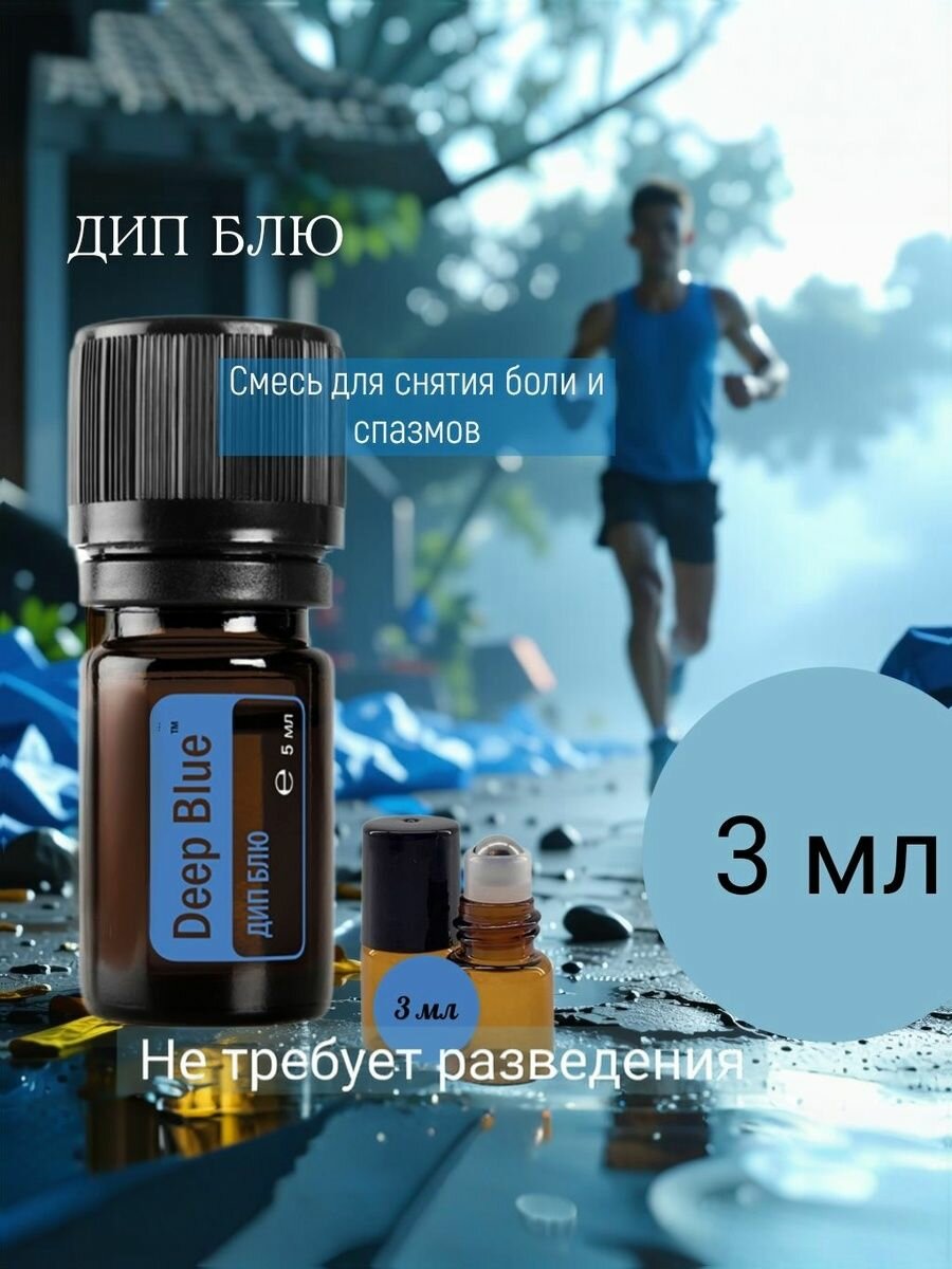 Смесь эфирных масел Дип Блю TOUCH дотерра 3 мл с роликом