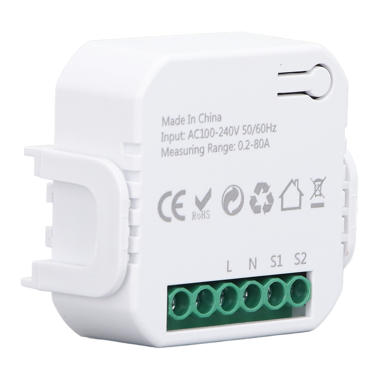 Интеллектуальный счетчик энергии, WIFI, монитор энергопотребления, однофазный, 100 240 В переменного тока для Tuya White PJ 1203 W
