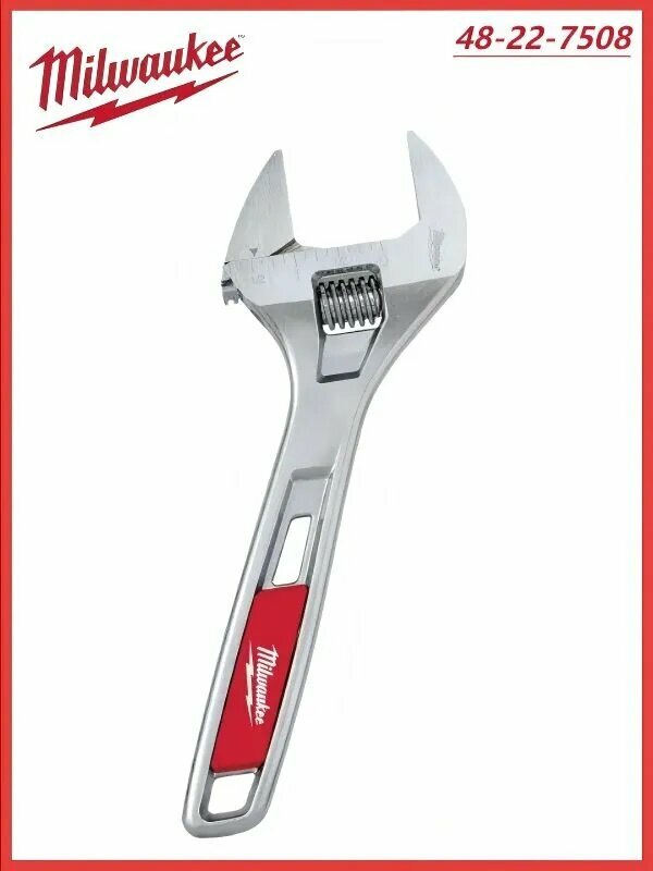 Разводной ключ Milwaukee 48-22-7508 203мм ширина губок 38мм прочный хромовый сплав