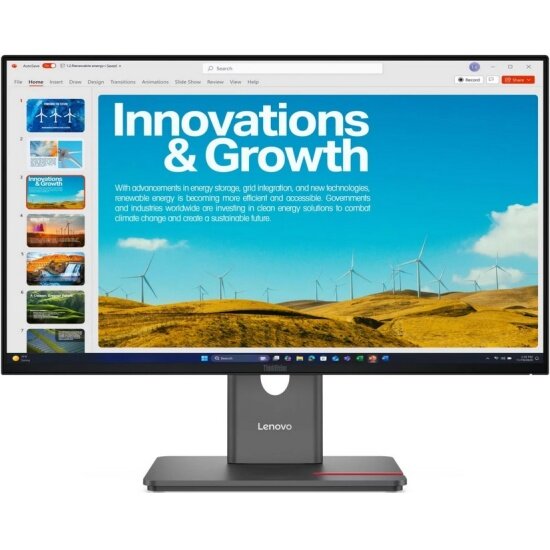 Монитор Lenovo 23,8" P24QD-40 черный (64B1GAR1CB)