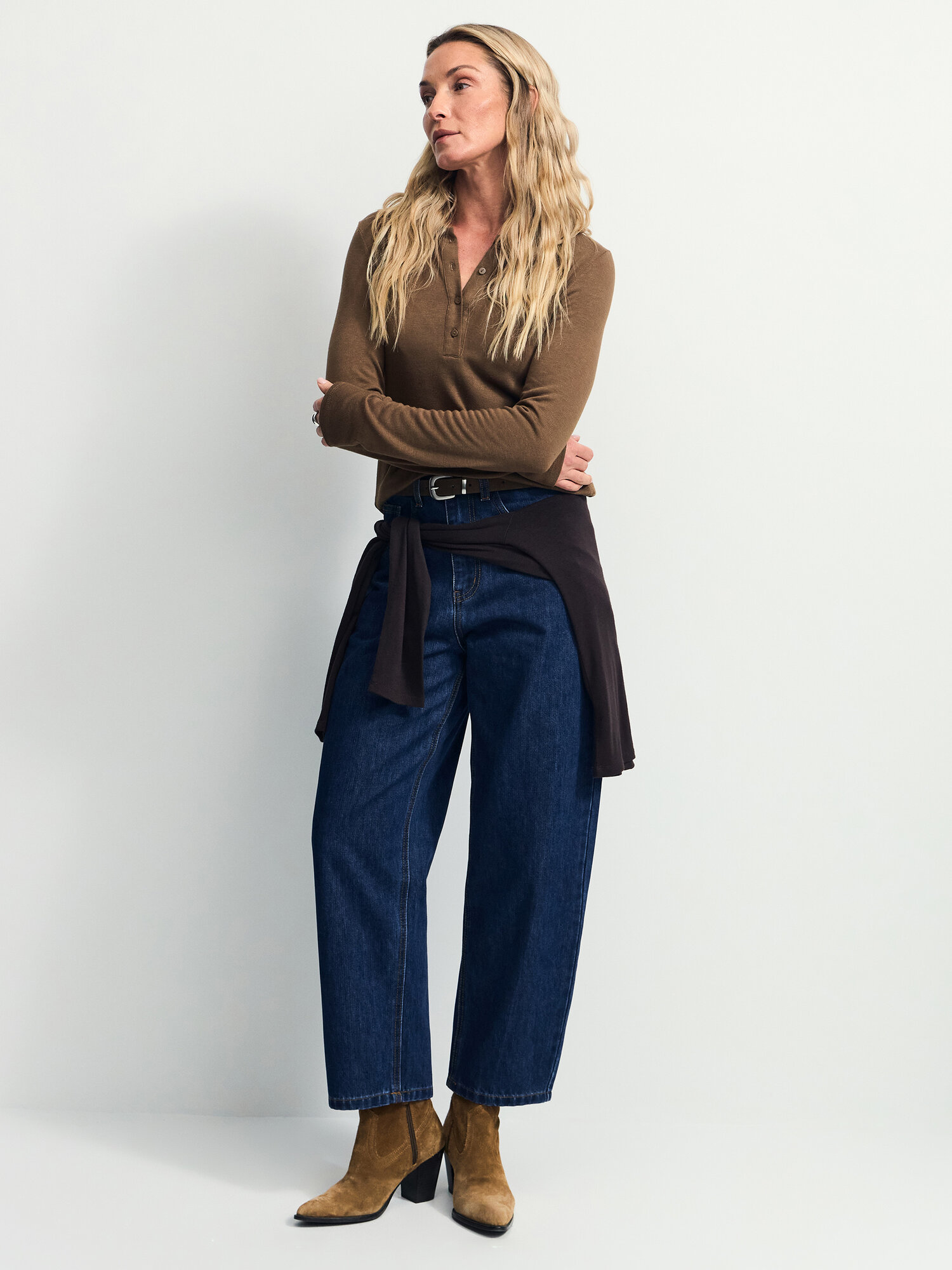 Джинсы barrel leg 