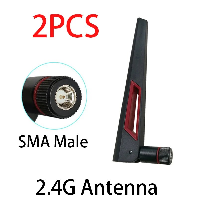 GRANDWISDOM 2.4ГГц 5.8ГГц двухдиапазонная Wi-Fi антенна 8 дБи 2PCS Male