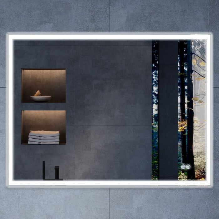Зеркало Vincea VLM-3VN100-2 100х80, с подсветкой и антизапотевателем
