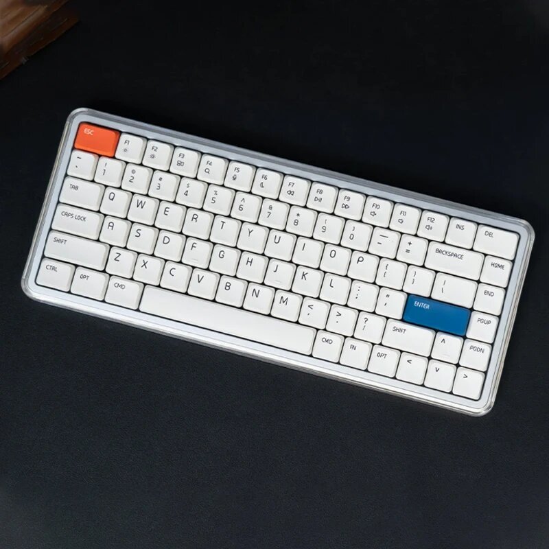 Трехрежимная беспроводная низкопрофильная механическая клавиатура Melgeek O2, подходит для ноутбука Mac, офиса, портативная прокладка, структура клавиатуры