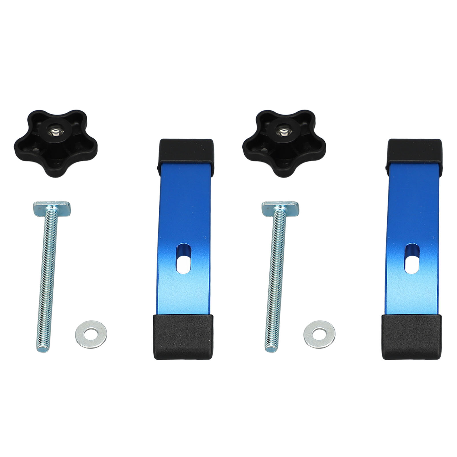 2 комплекта Т-образных зажимов для деревообработки, алюминиевые многофункциональные Т-образные зажимы с ручкой, аксессуары для деревообработки