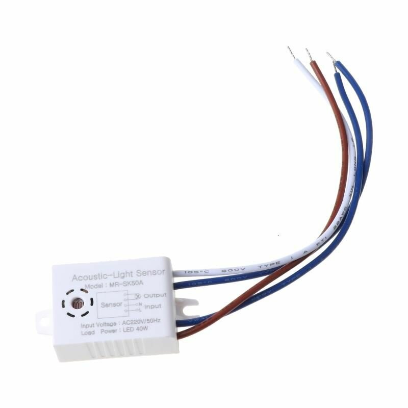 Выключатель с датчиком света и голосовым управлением 220В