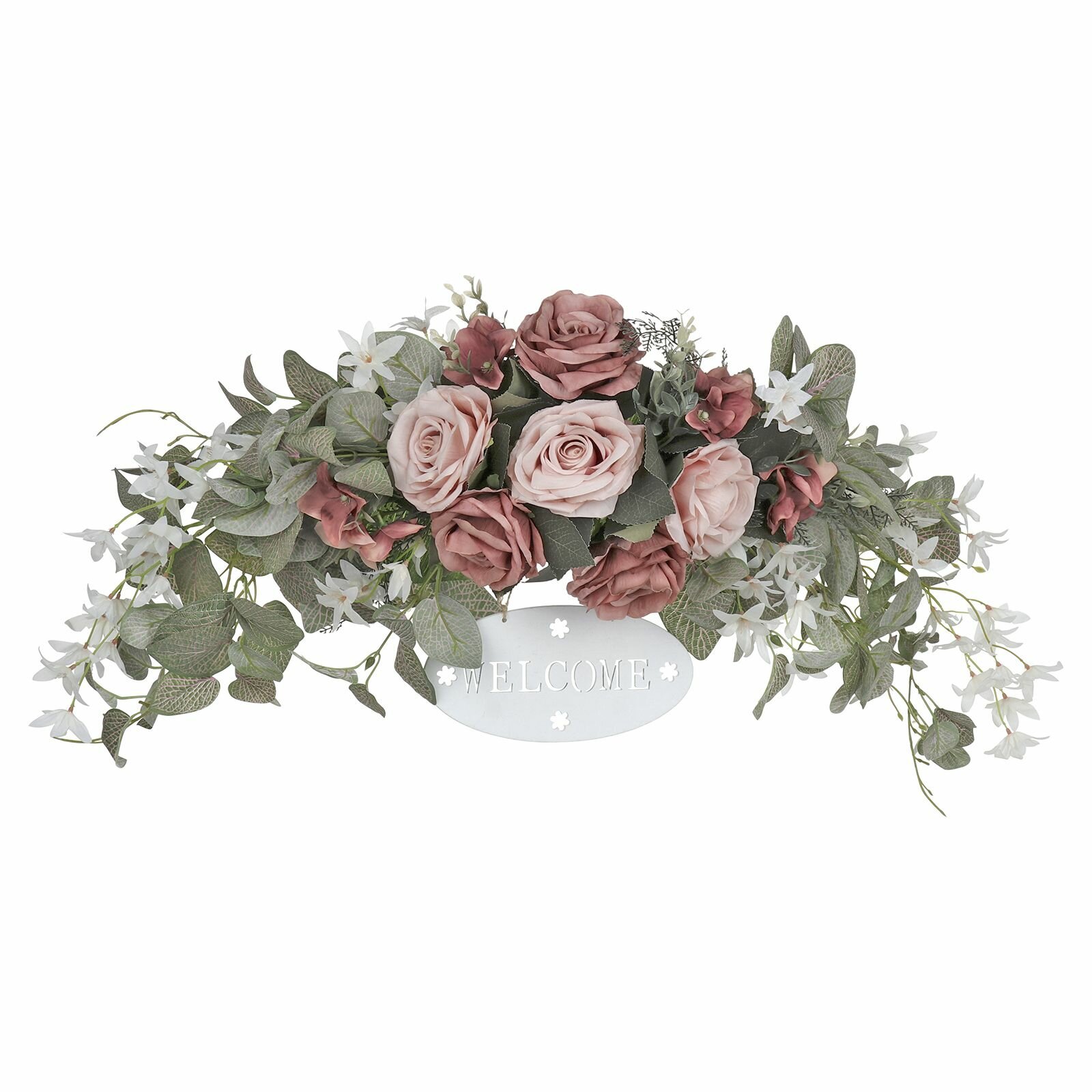 Европейский венок с розами и орхидеями для свадебного и домашнего декора