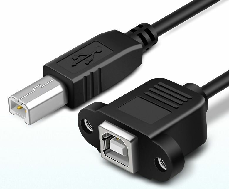 Адаптер USB-B F в USB-B M Папа-мама L 300 мм