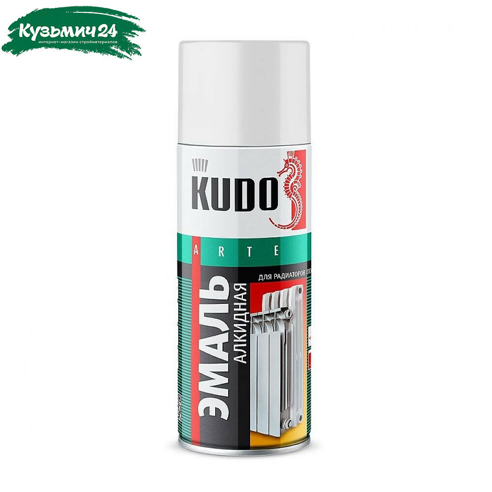 Эмаль для радиаторов KUDO KU-5101, белая, 520 мл , 1 шт.