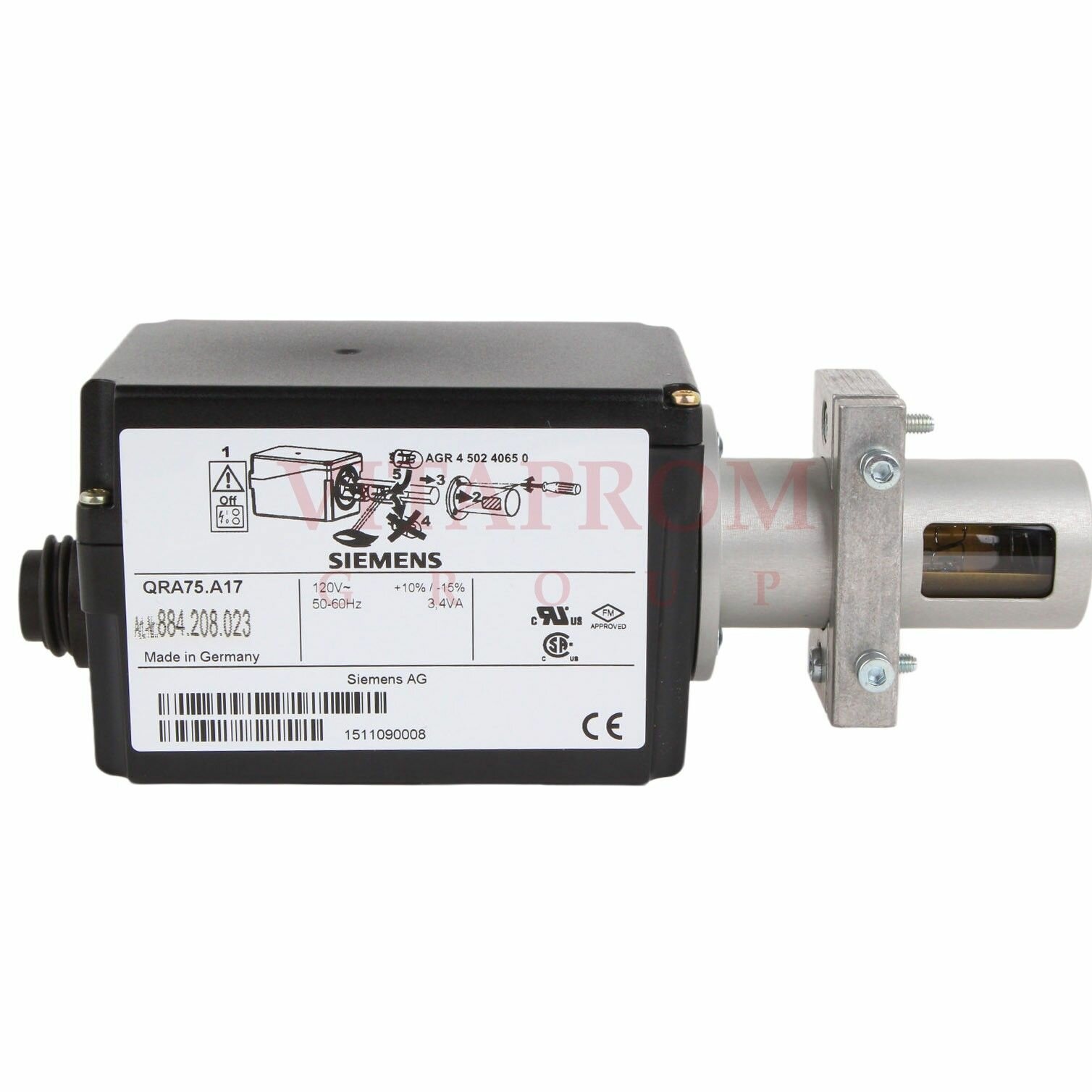 Датчик ультрафиолетовый Siemens QRA75. A17