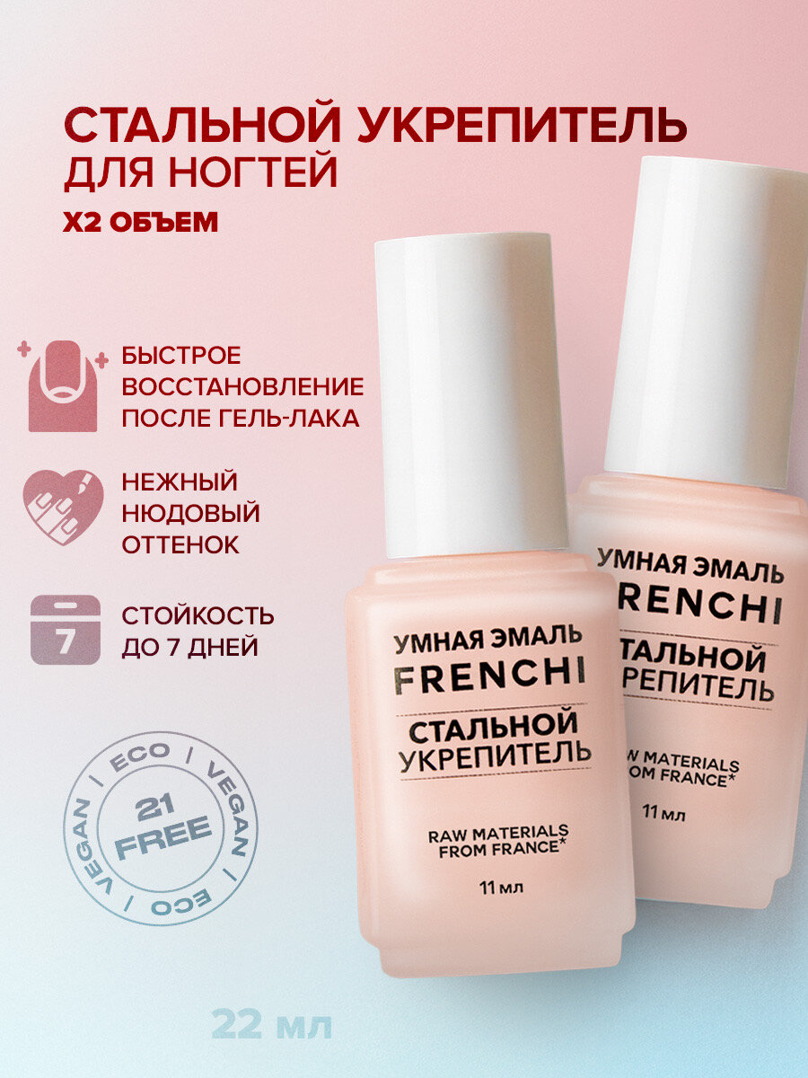 Набор для укрепления ногтей от Умной Эмали со стальным укрепителем