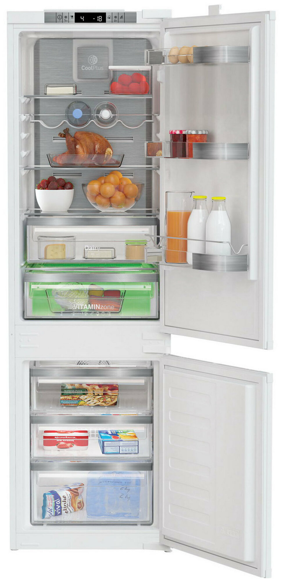 Встраиваемый холодильник GRUNDIG GKIN25720, с авто разморозкой