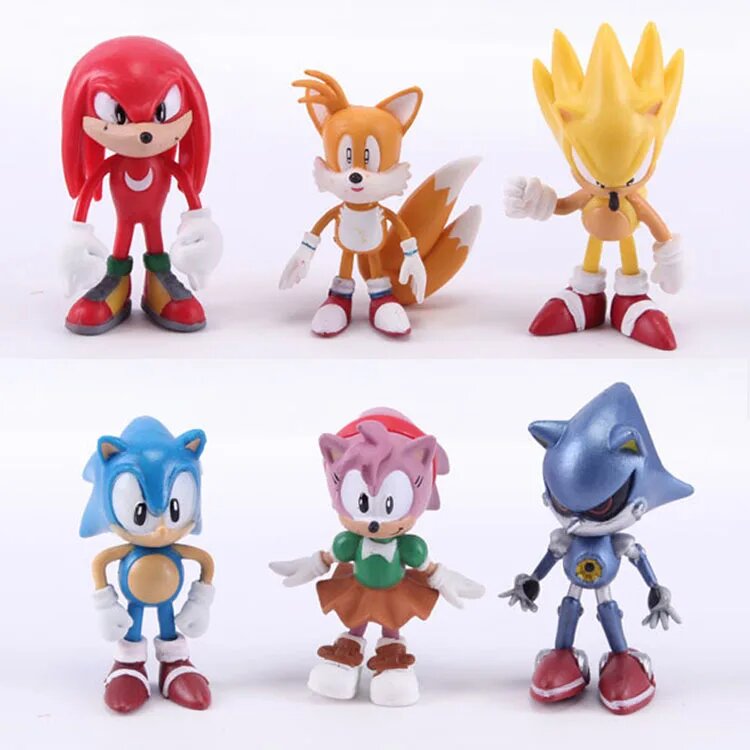 Коллекция фигурок Sonic SEGA, 6 шт.