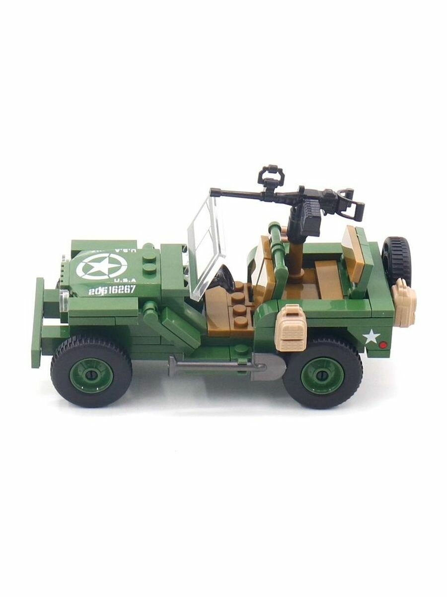 Сборная модель: Армейский джип Willys MB (США, Вторая мировая война). Конструктор