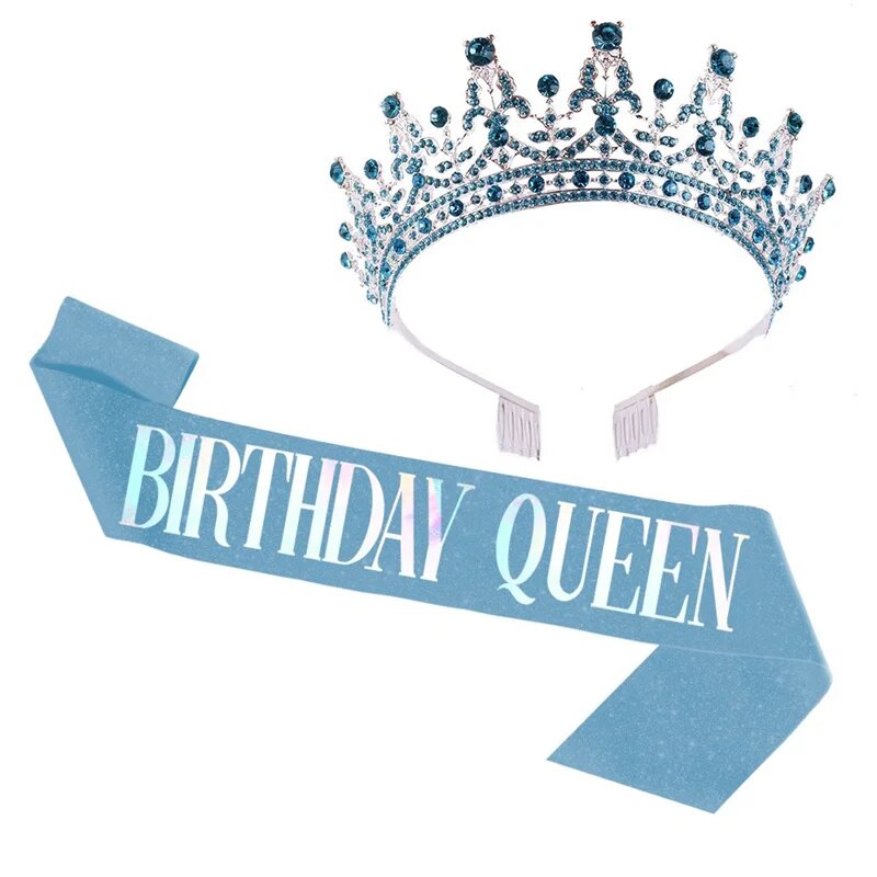 Украшение, Корона из стразов, тиара, Женская Корона и пояс на день рождения