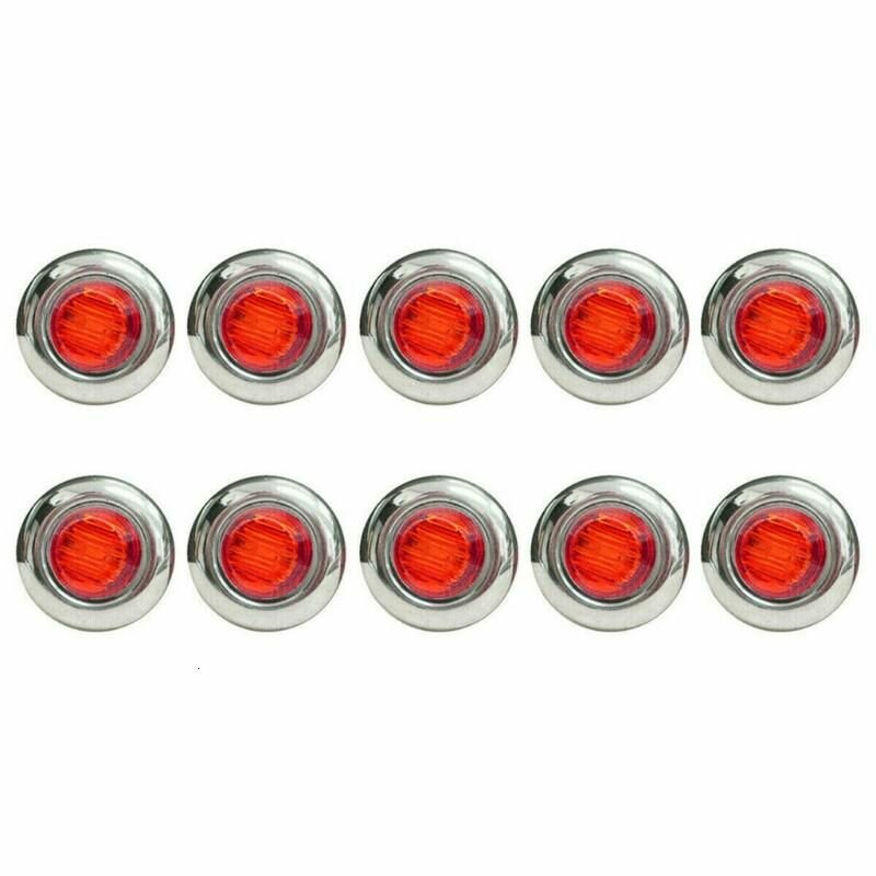 3/4" LED универсальные боковые габаритные огни для автомобилей и грузовиков, красный