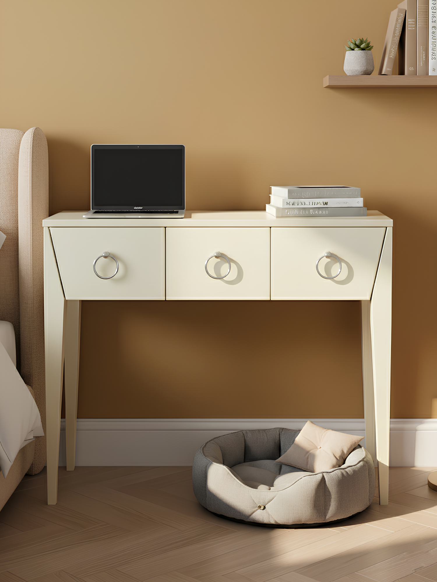 Консольный столик GARRET, бежевый, с ящиком, МДФ, 90,5 см x 35,5 см