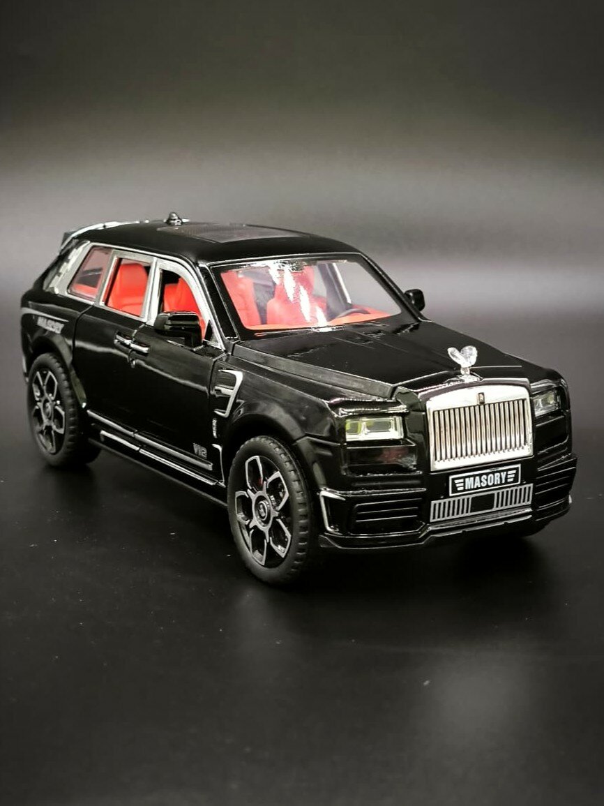 Машинка "Rolls-Royce Cullinan", масштаб 1:24, с инерционным механизмом, световое-звуковое сопровождение