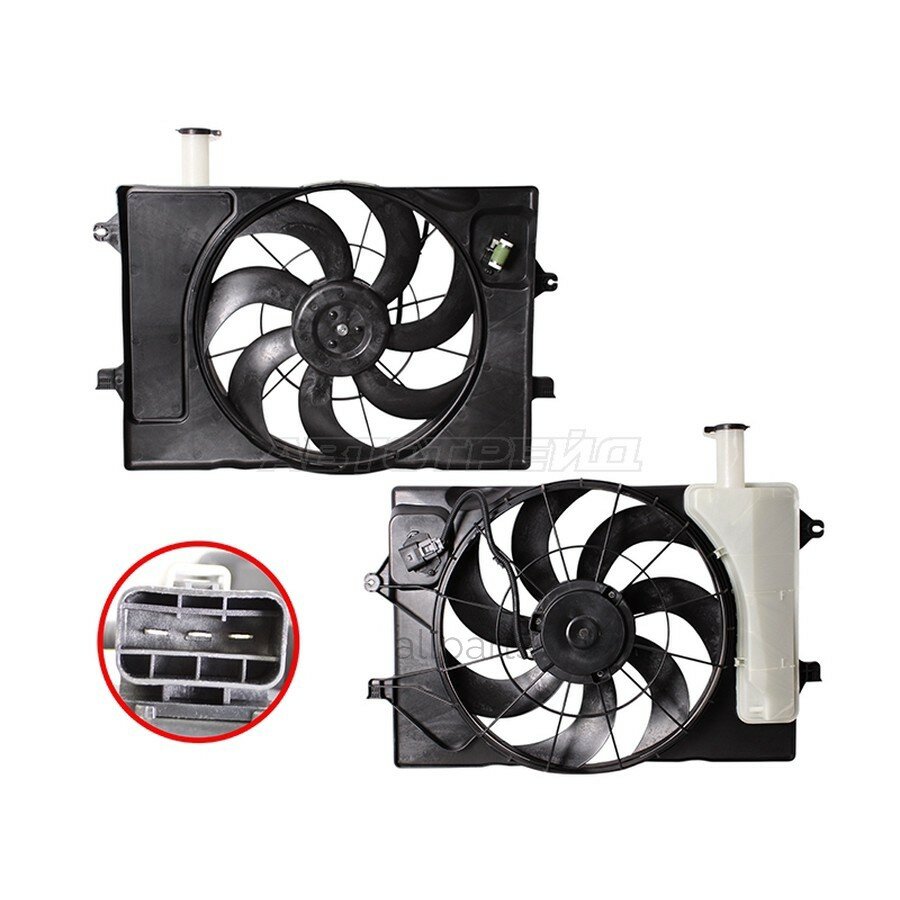 SAT ST-59-0071 Диффузор радиатора HYUNDAI ELANTRA 20- 2,0