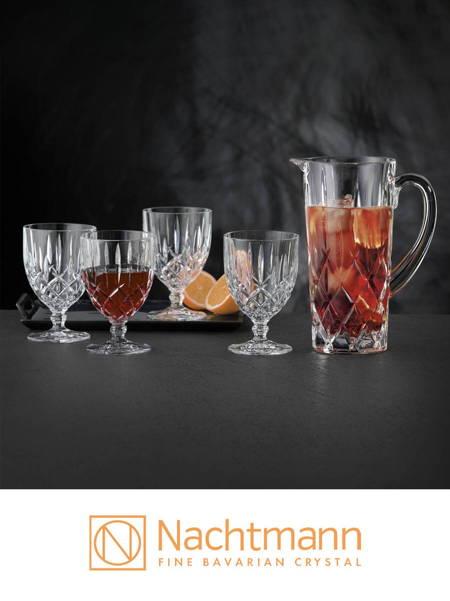 Набор 5 предметов Nachtmann Noblesse, кувшин и 4 фужера, хрустальное стекло