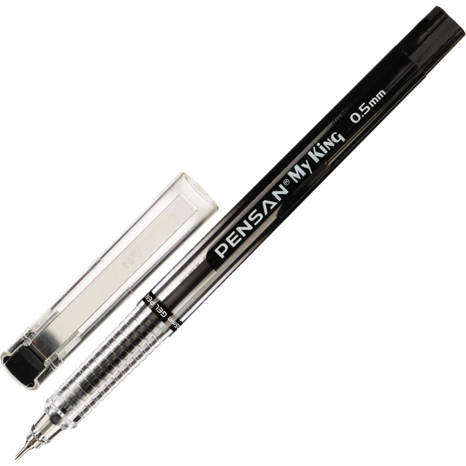 Ручка гелевая неавтомат. MY-KING GEL PEN METAL CLIP 0.5мм, черный