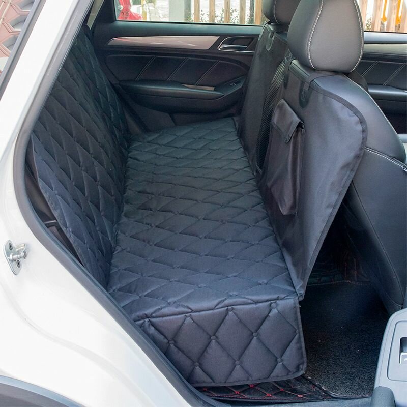 Автогамак, для собак, с нескользящей основой, водонепроницаемый, черный