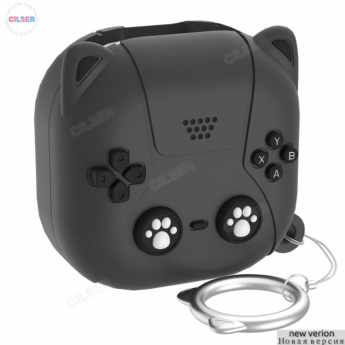 Чехол для наушников Samsung Galaxy серии Buds Модель Cute Cat серыйA
