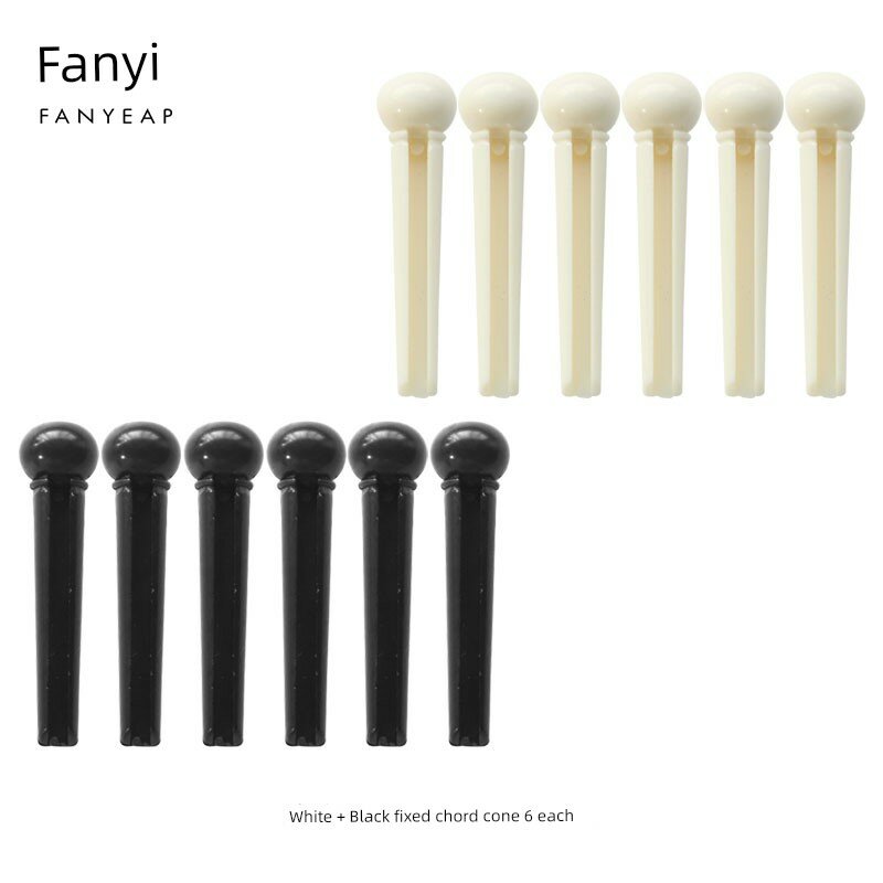 Крепление струн 15Y A1V80 - черно-белые крепления для струн акустической гитары, аксессуары для фиксации струн,