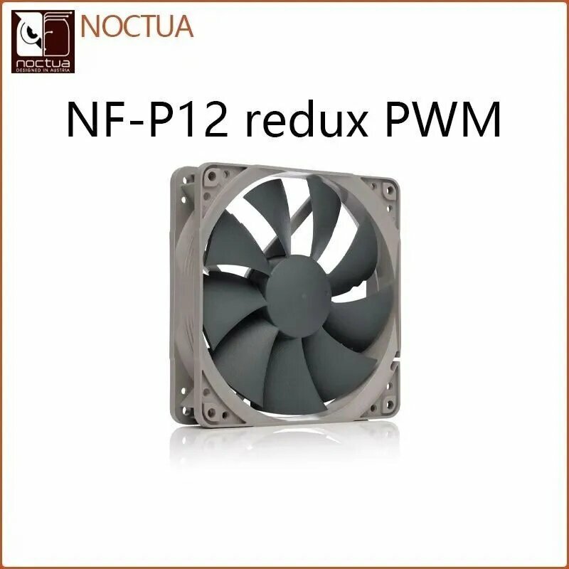 Noctua NF-P12 Контроль температуры PWM, корпус компьютера 12 см, охлаждение процессора
