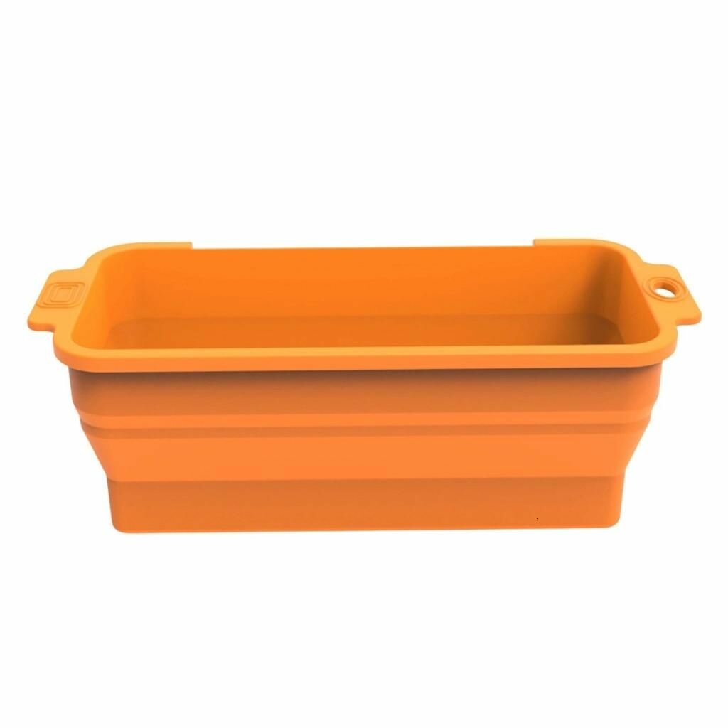 Пищевой силиконовый лоток для сбора жира для гриля, многоразовый, термостойкий, антипригарный, оранжевый цвет