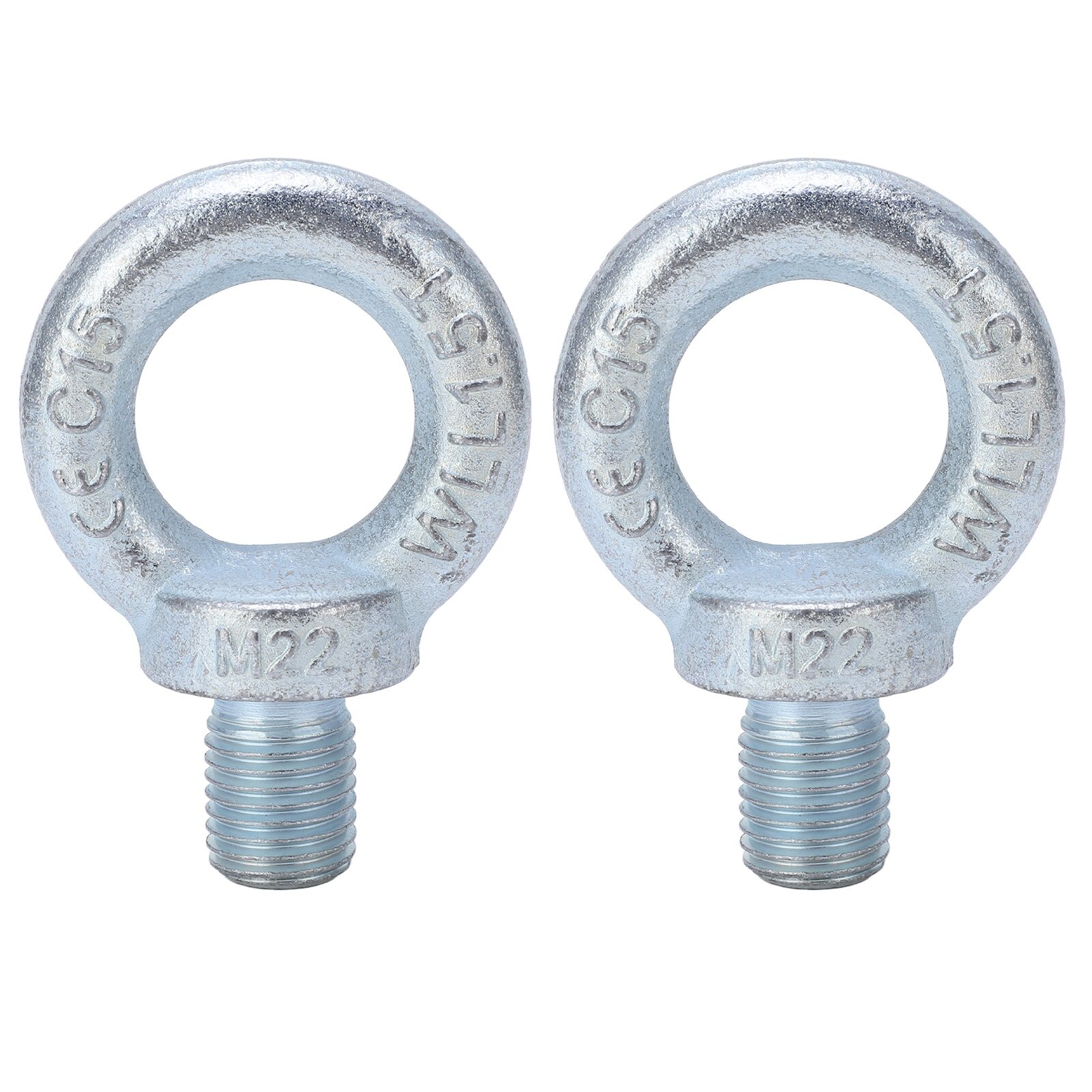 2pcs Lifting Ring Bolts Гальванизированные углеродистые стали глаз
