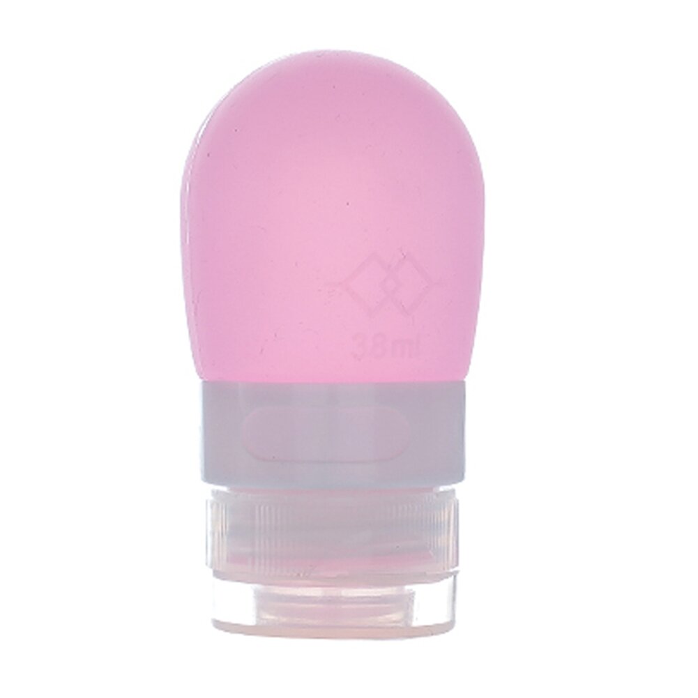 Милый круглый силиконовый дорожный флакон для хранения косметики, розовый, 38 мл