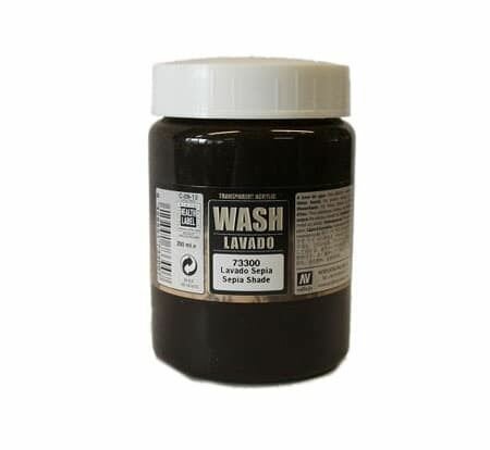 Краска для аэрографа 73300 Game Color - Sepia Wash 200 ml. Vallejo 73300