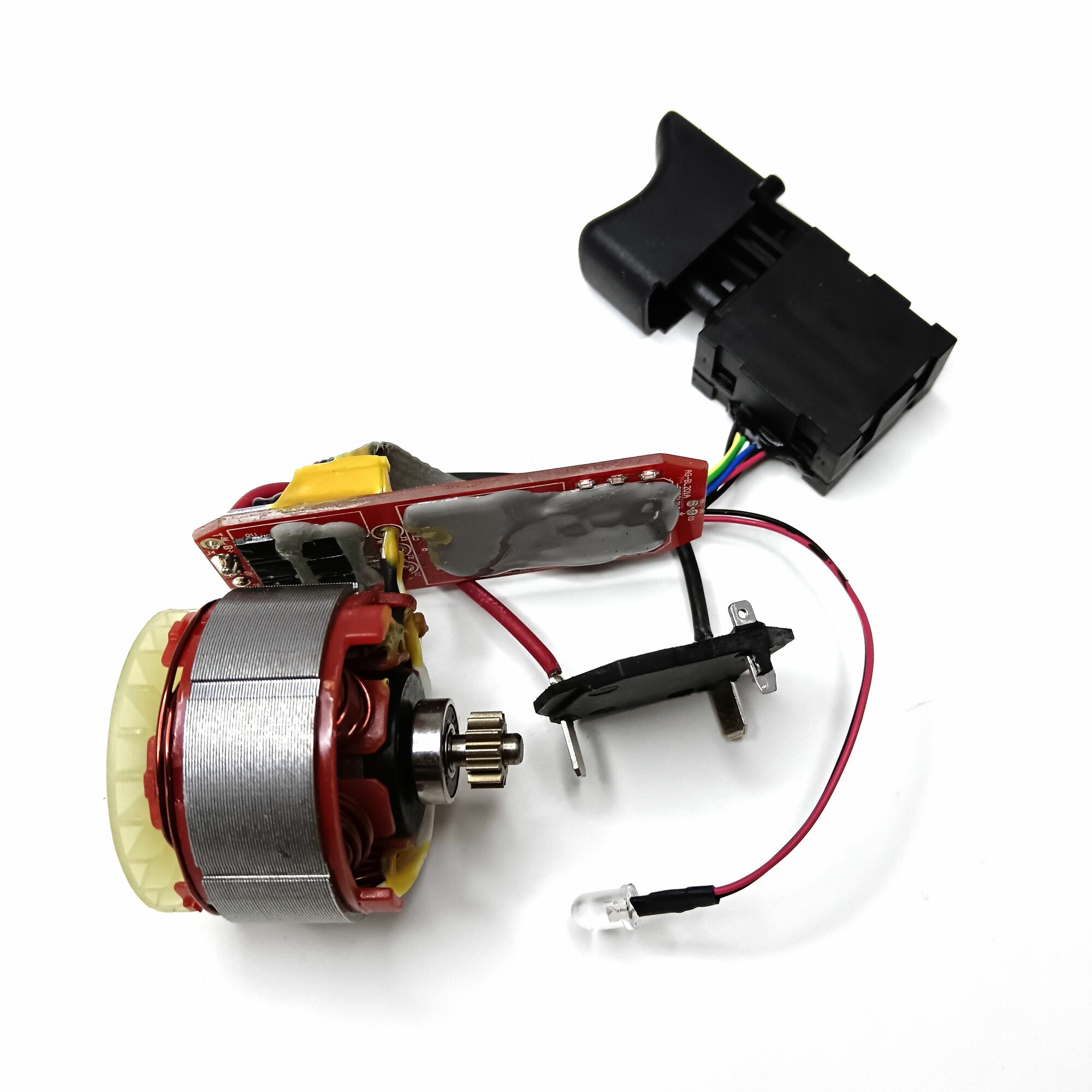 Двигатель бесщеточный + Выключатель для шуруповерта Интерскол МиниМакс ДА-10/12В 36