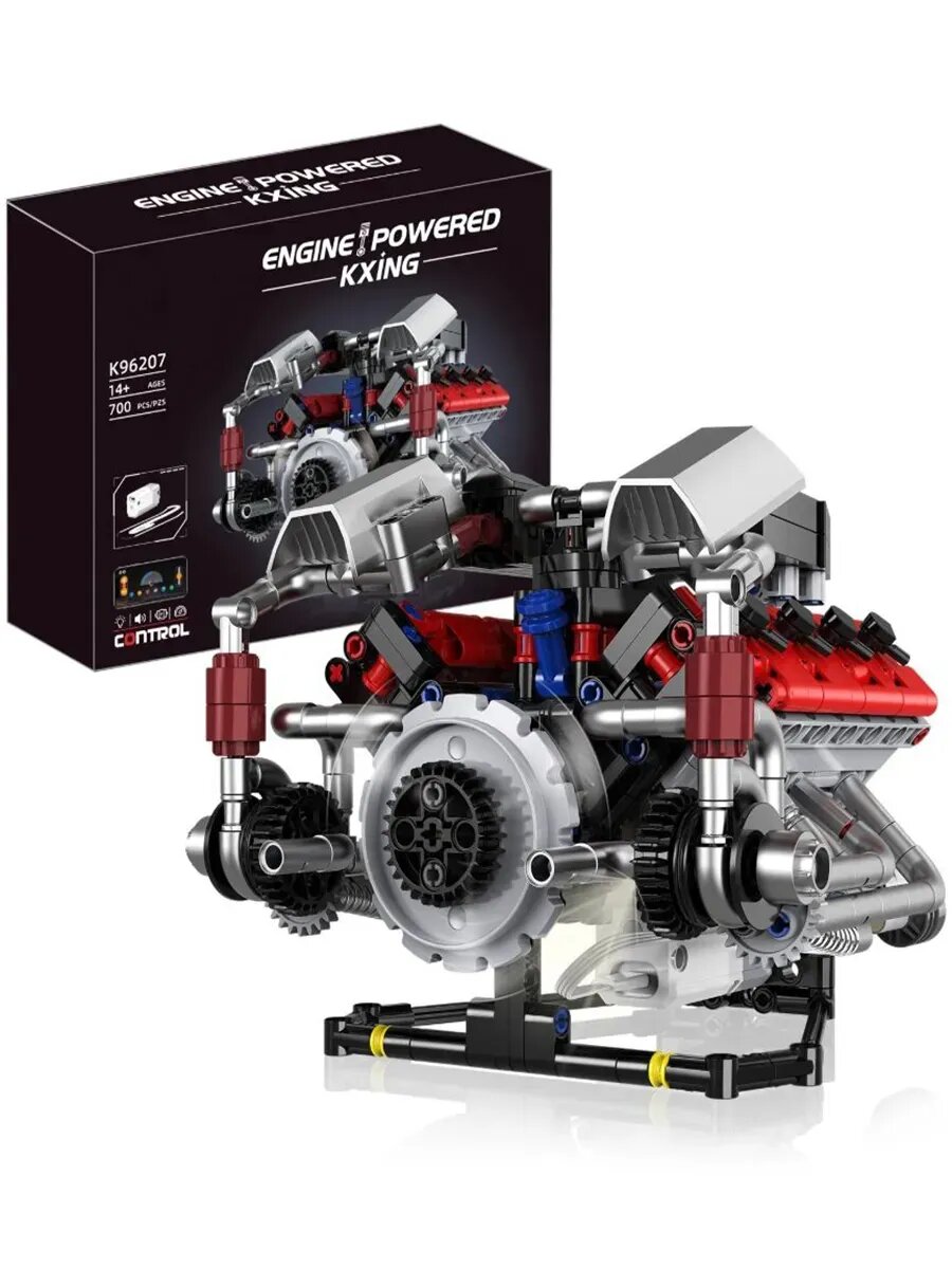 Конструктор 3D модель, Спортивный Двигатель V8