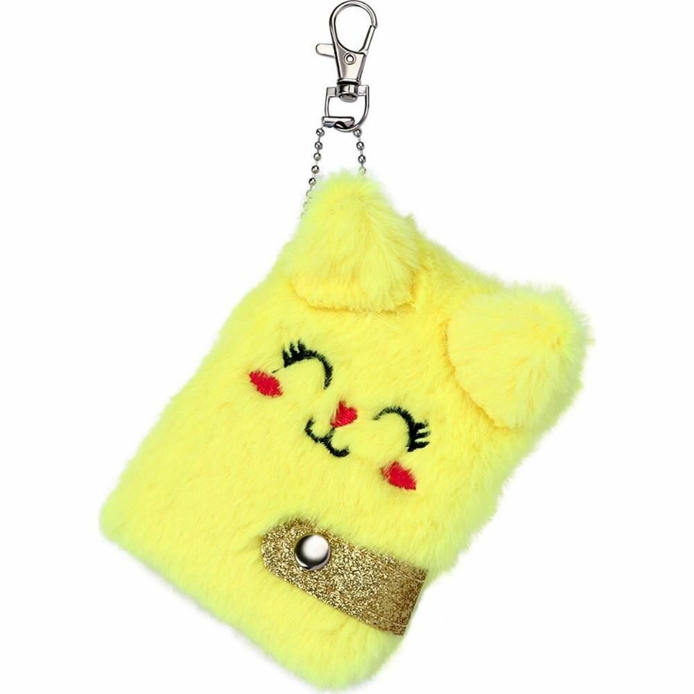 Мини-блокнот для девочек (с брелоком и на кнопке)