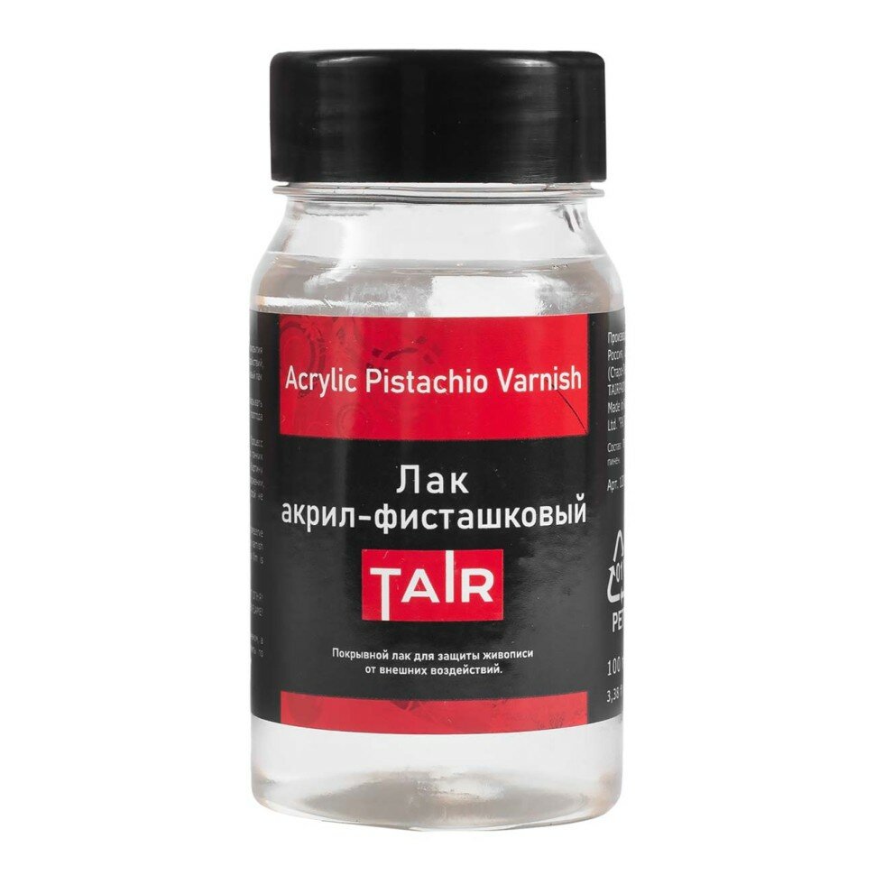Лак акрил-фисташковый Таир, банка 100 мл, артикул1201201