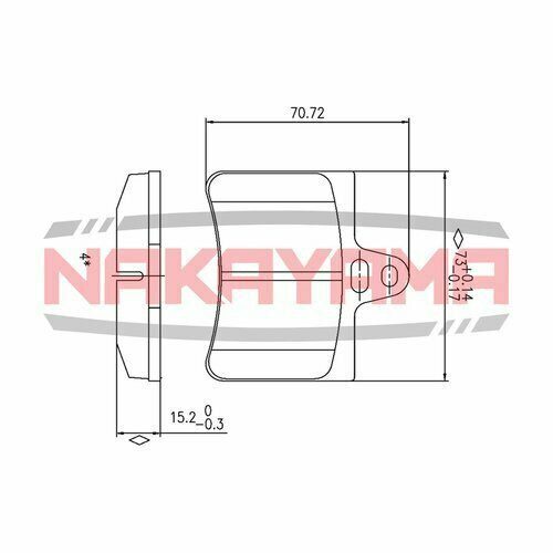 Колодки тормозные дисковые Nakayama p0848ny